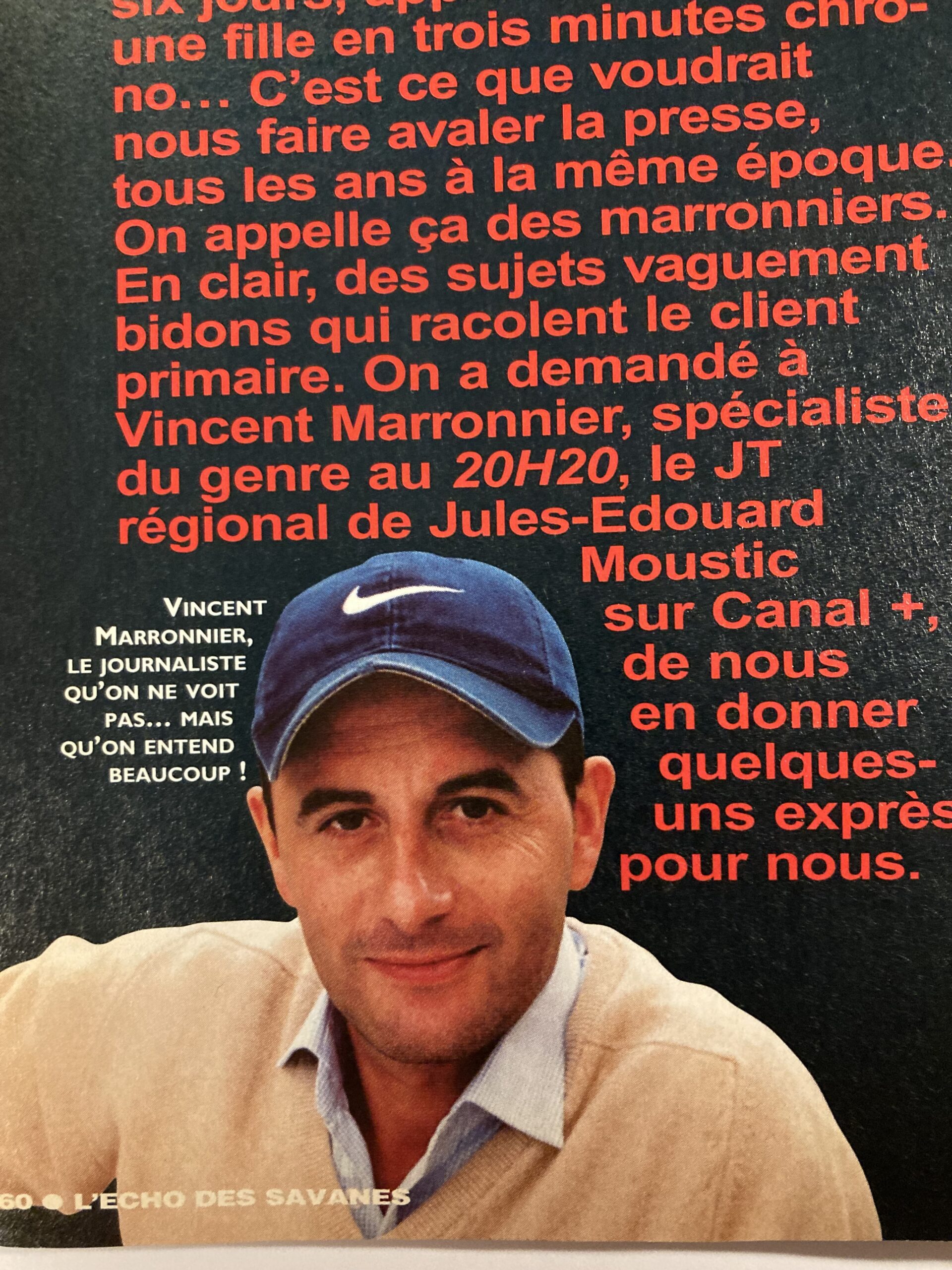 Le grand retour de Vincent Marronnier*, l’un des ex-personnages cultes ...